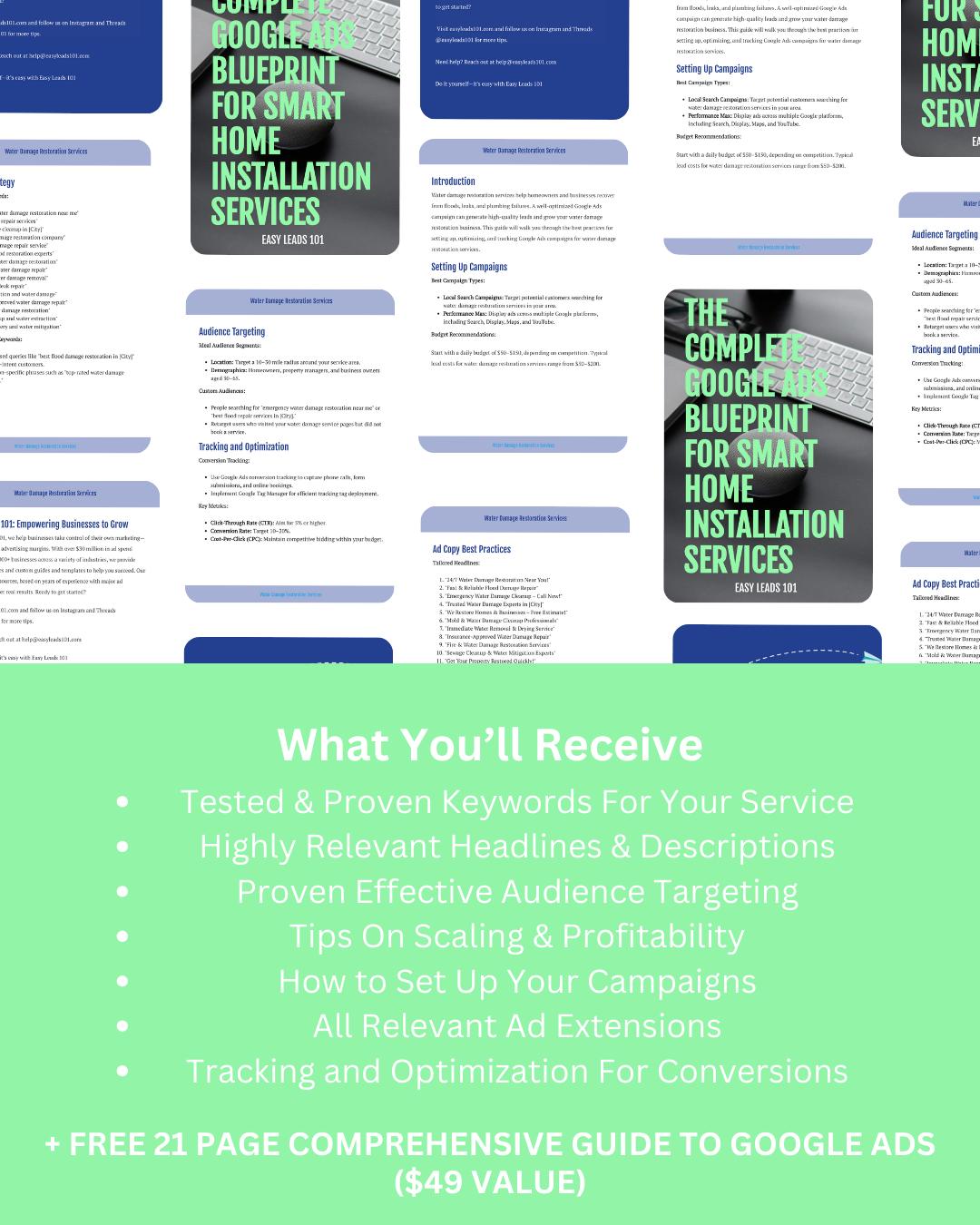 Google Ads Blueprint: Smart Home Installation Guide (digital Download ...
