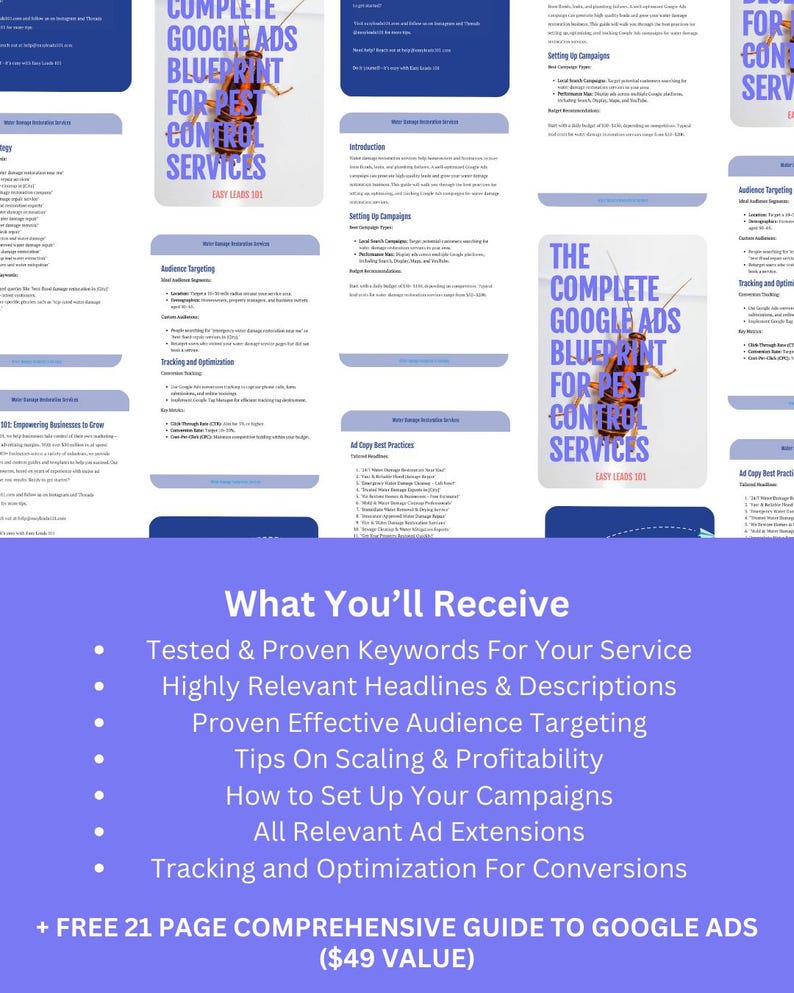 Google Ads Cheat Sheet. the Complete Google Ads Guide for Pest Control ...