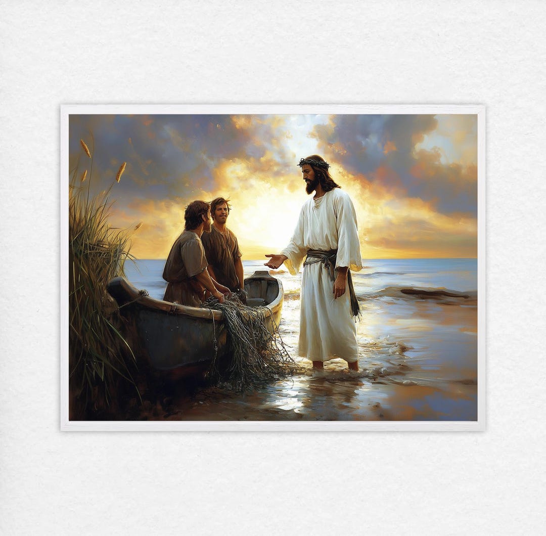 Jesus With His Disciples | Fishers of Men | Jesus Oil Painting | the ...