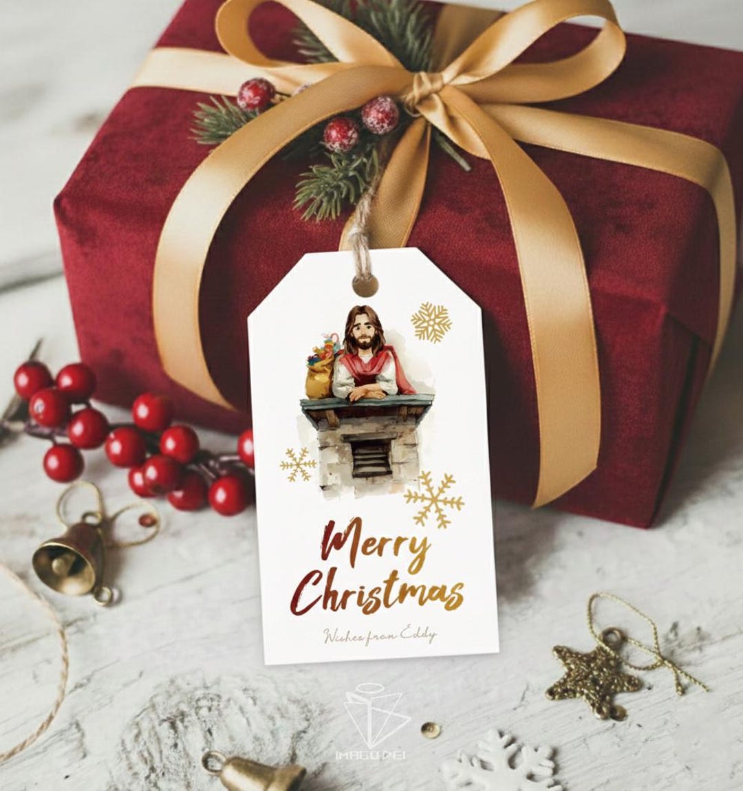 Jesus Chimney Gift Letter, Christian Kids Return Note, Religious Art ...