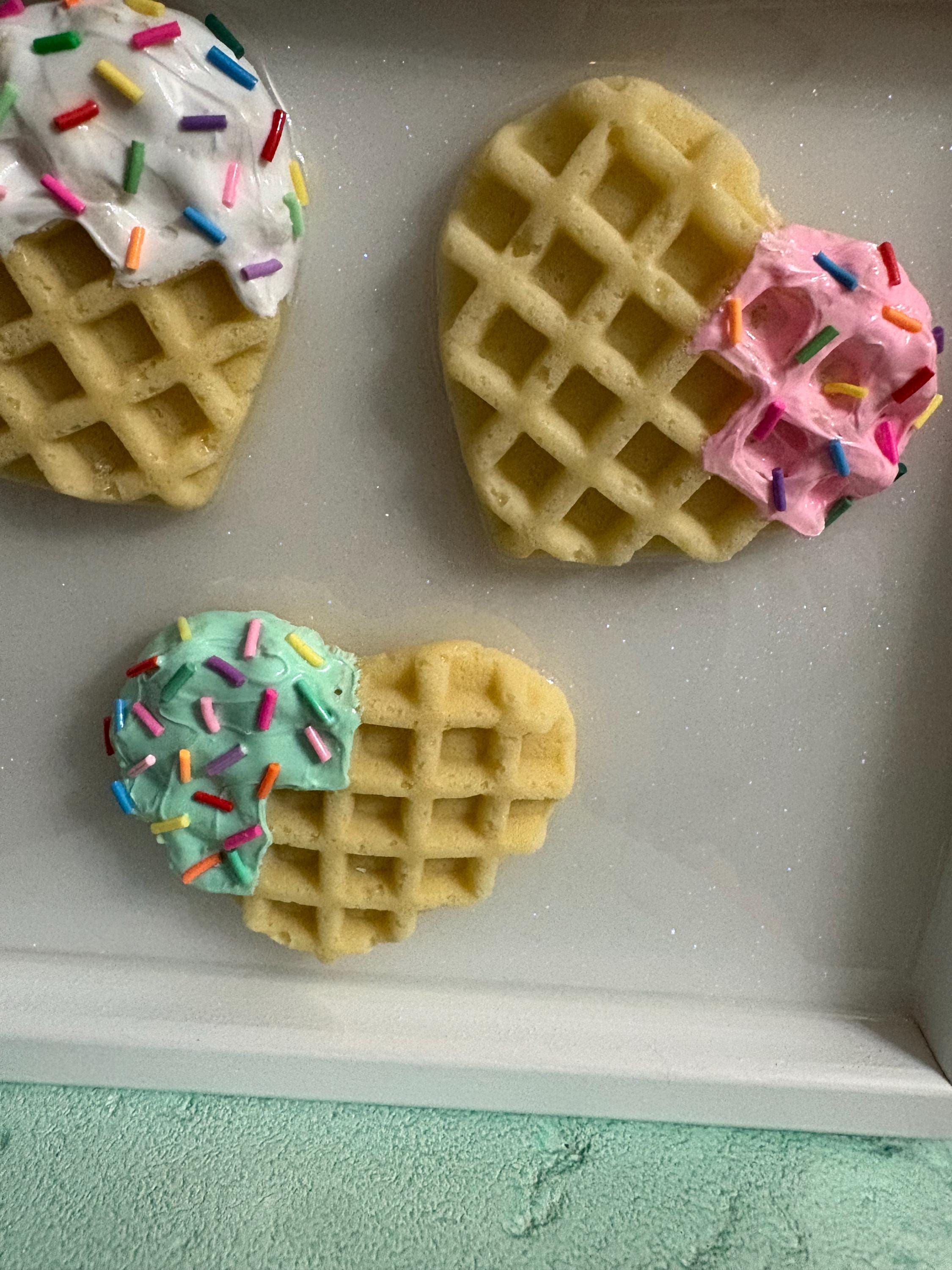 Heart Waffle Wall Art! - Etsy