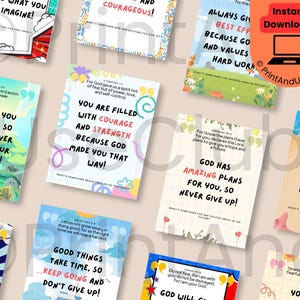 30 Bible Verse Growth Mindset Posters | Christian Printable Wall Art ...