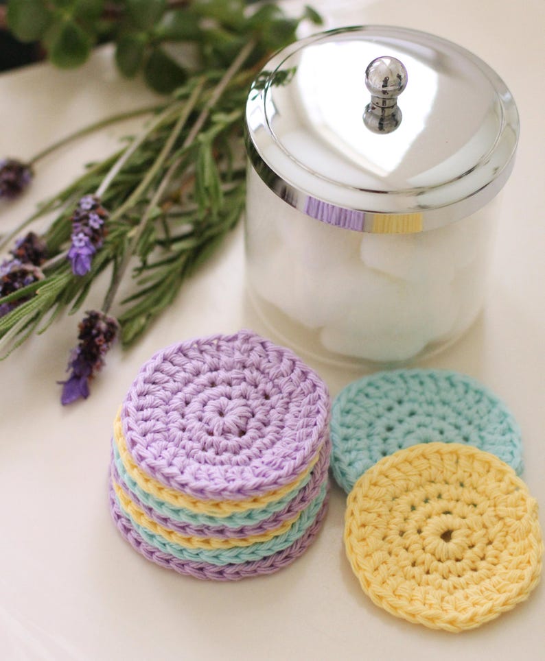 Reusable Face Scrubbie Crochet Pattern | Cotton Makeup Remover Pads ...