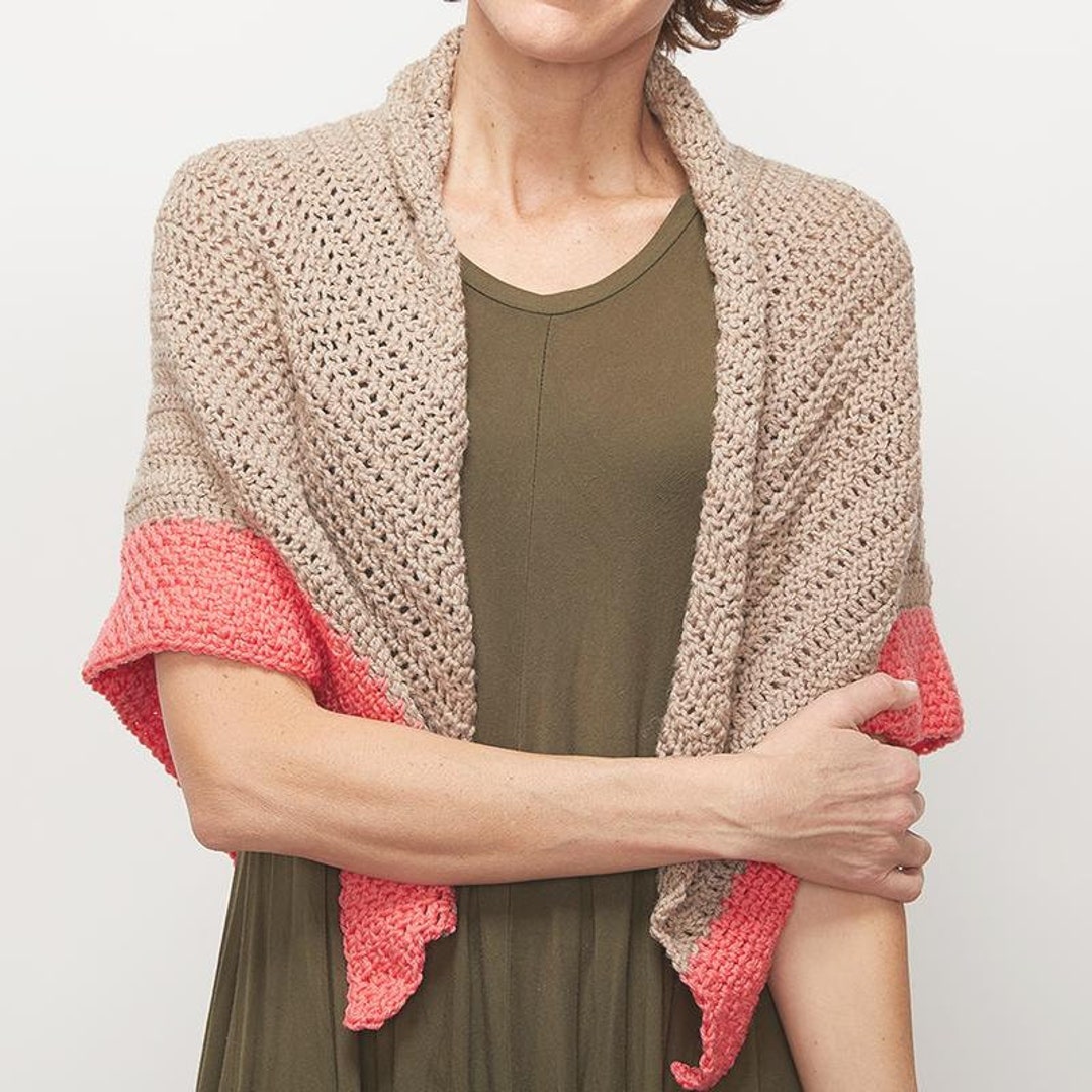 Pop of Color Shawl | Crochet Pattern | Shawl Pattern | Easy Crochet ...