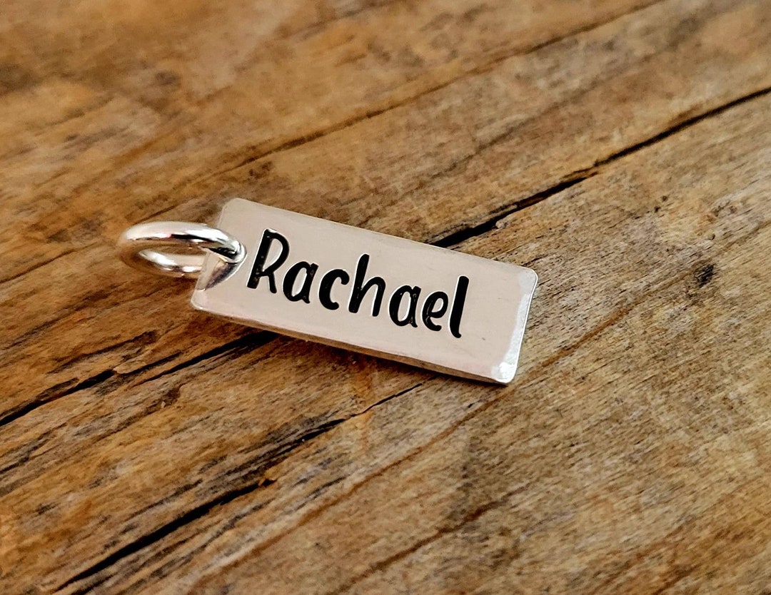 NAME CHARM SILVER, Personalized Name Charm, Add on Charm, Mothers Charm ...