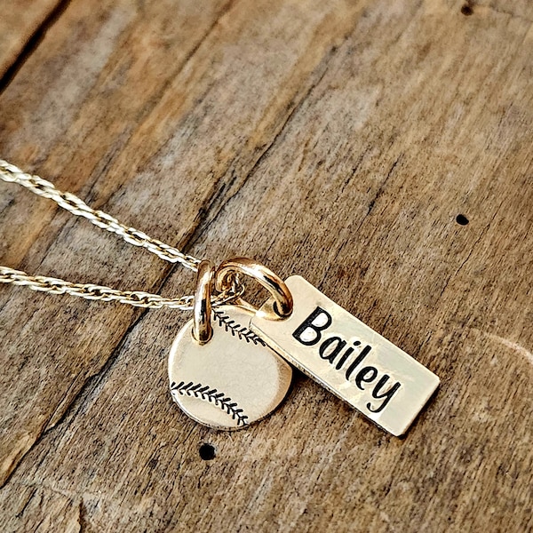 Softball Necklace - Etsy
