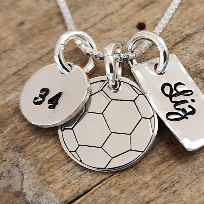 Soccer Necklace - Etsy