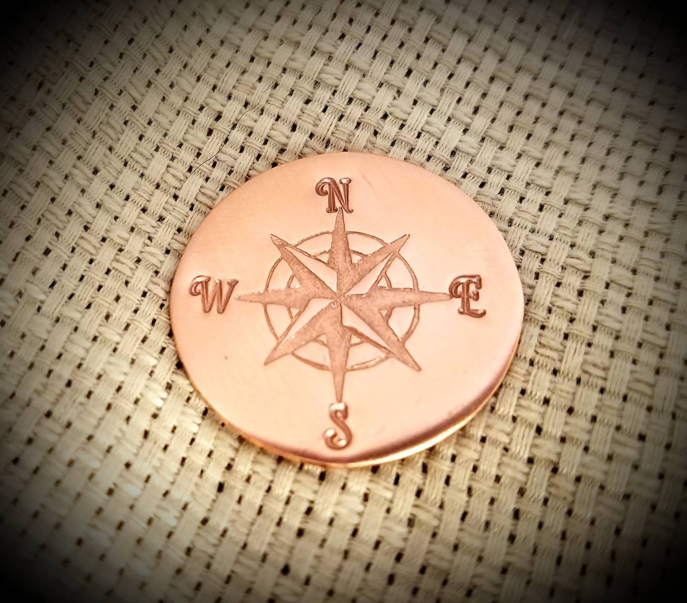 COMPASS GOLF BALL Marker Compass Medallion Compass Coin - Etsy.de