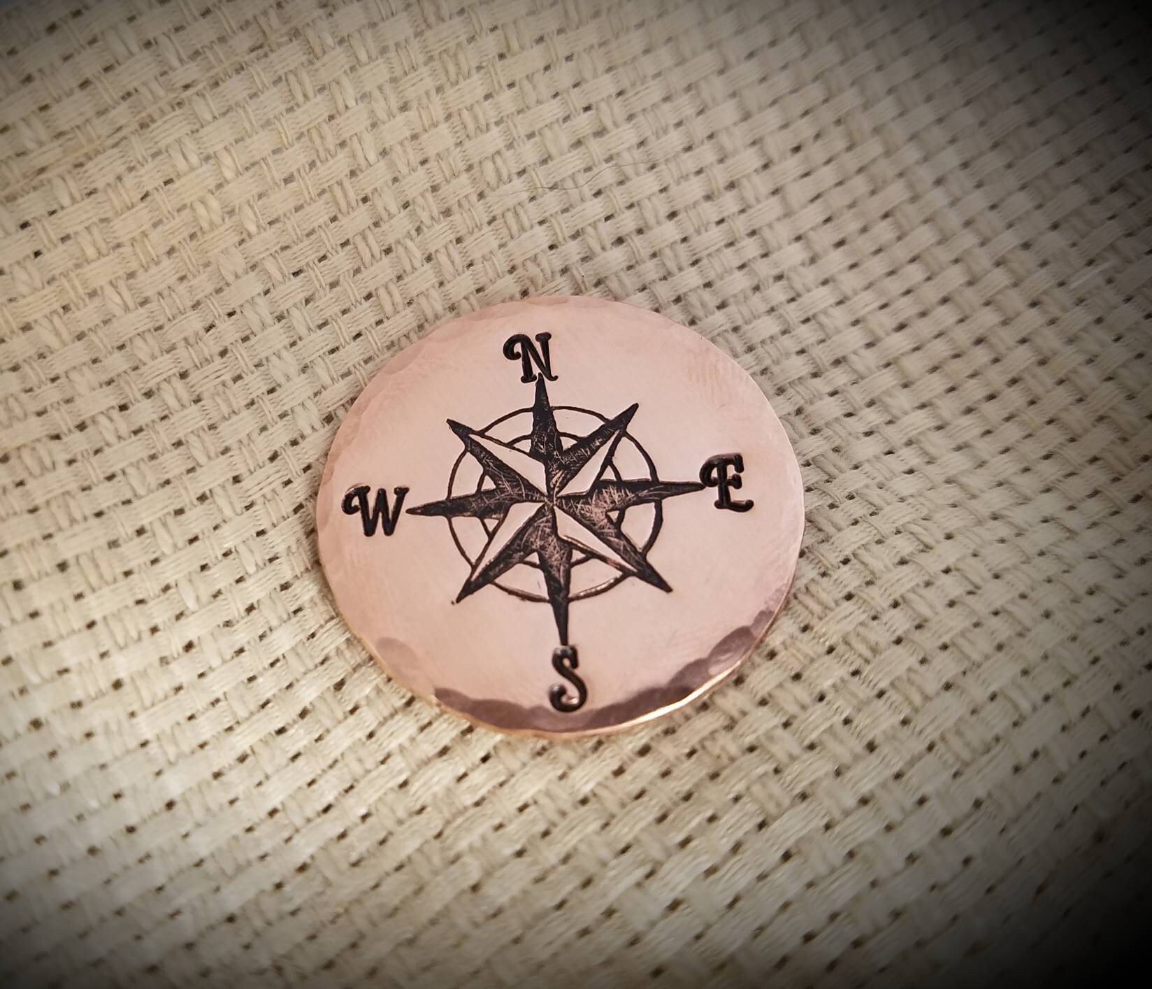 COMPASS GOLF BALL Marker Compass Medallion Compass Coin - Etsy.de