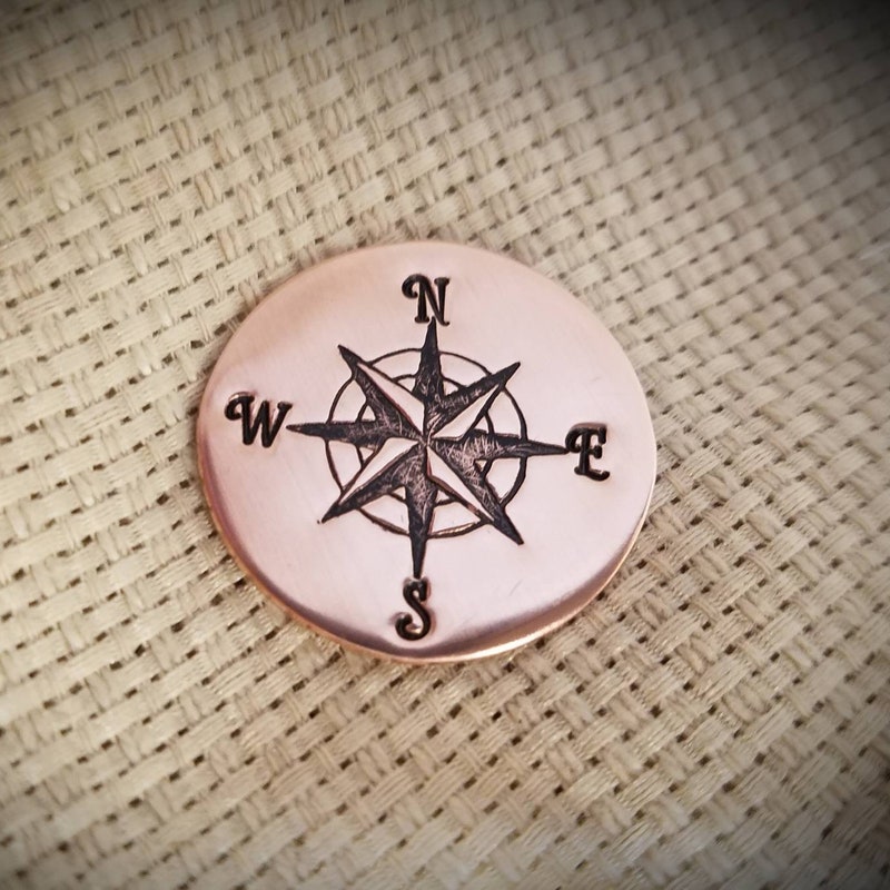 Compass Coin - Etsy