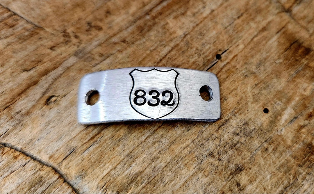 BADGE NUMBER Shoe TAG, Personalized Shoe Tag, Run for Shoe Tag, Police ...