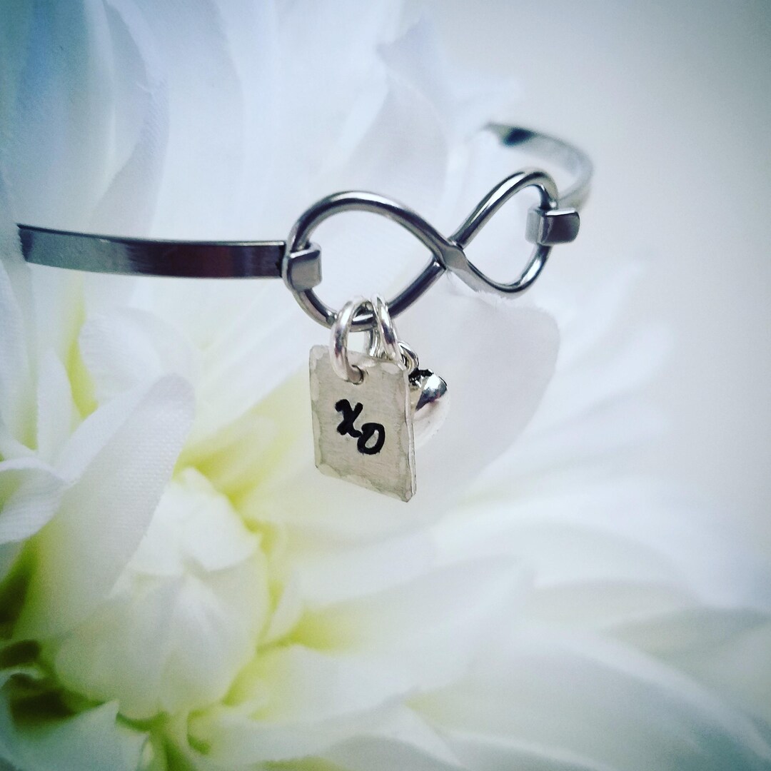 Infinite Kisses and Hugs Bracelet in Sterling Silver and Stainless ...