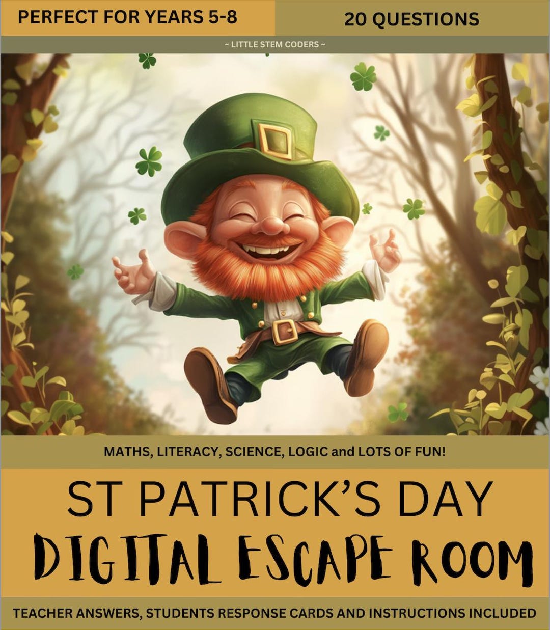 St Patrick's Day Digital Escape Room - Etsy