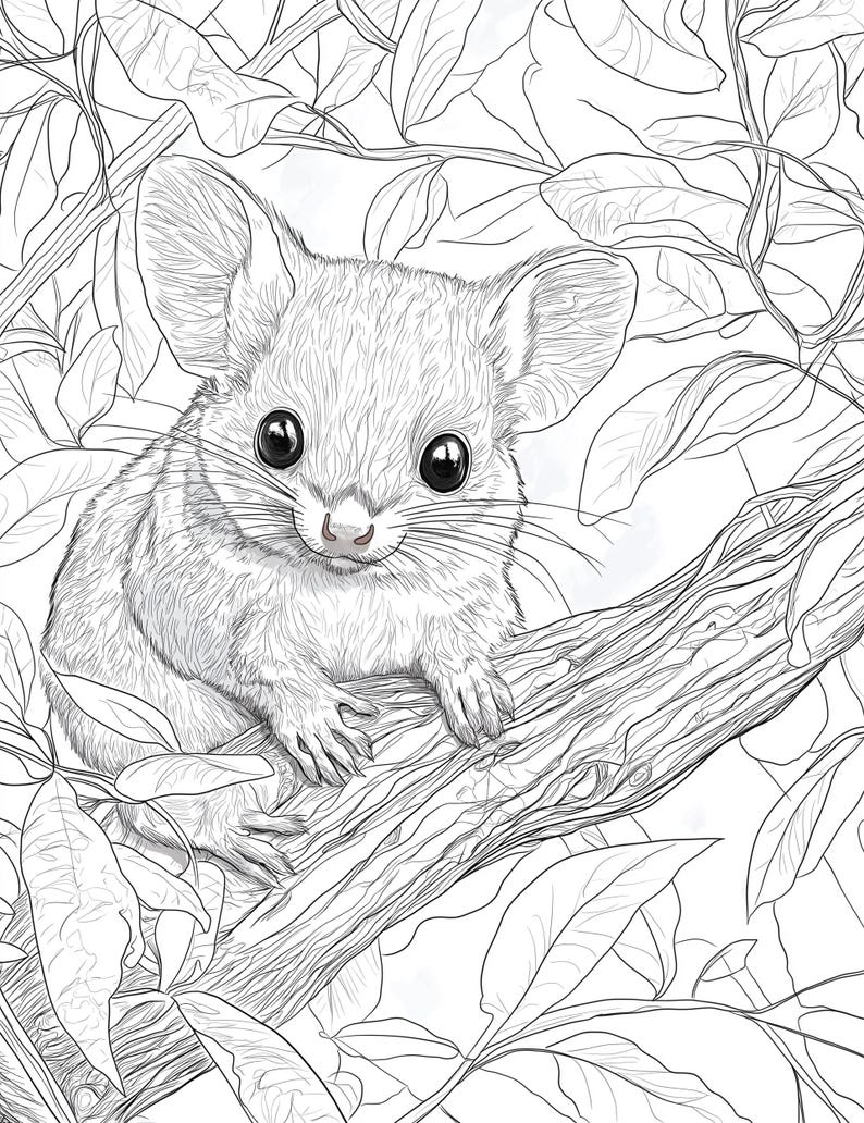 Australian Animal Colouring Book - 40 Pages - Etsy