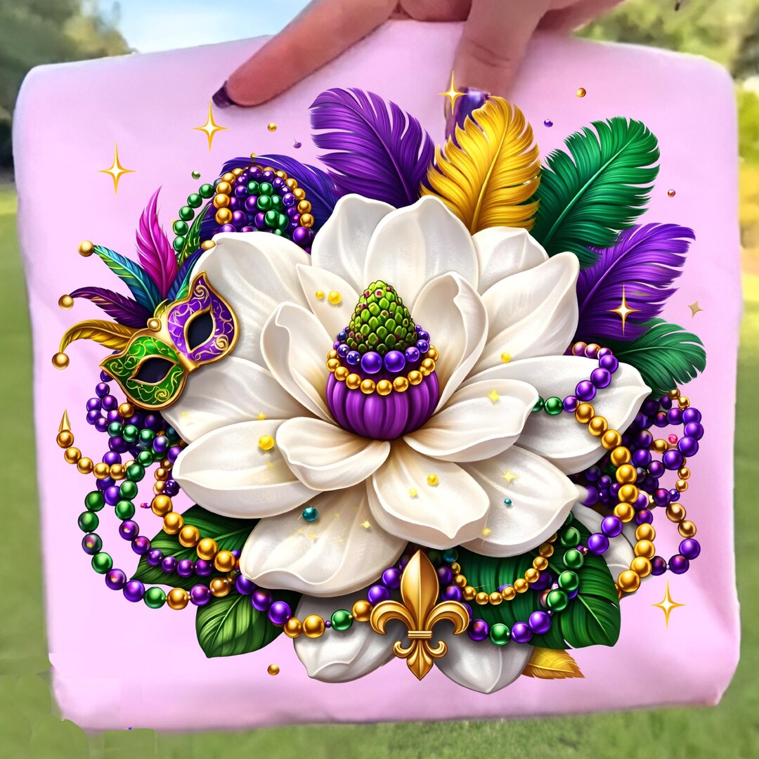 Mardi Gras Flower Png, Mardi Gras Magnolia, Mardi Gras Floral ...