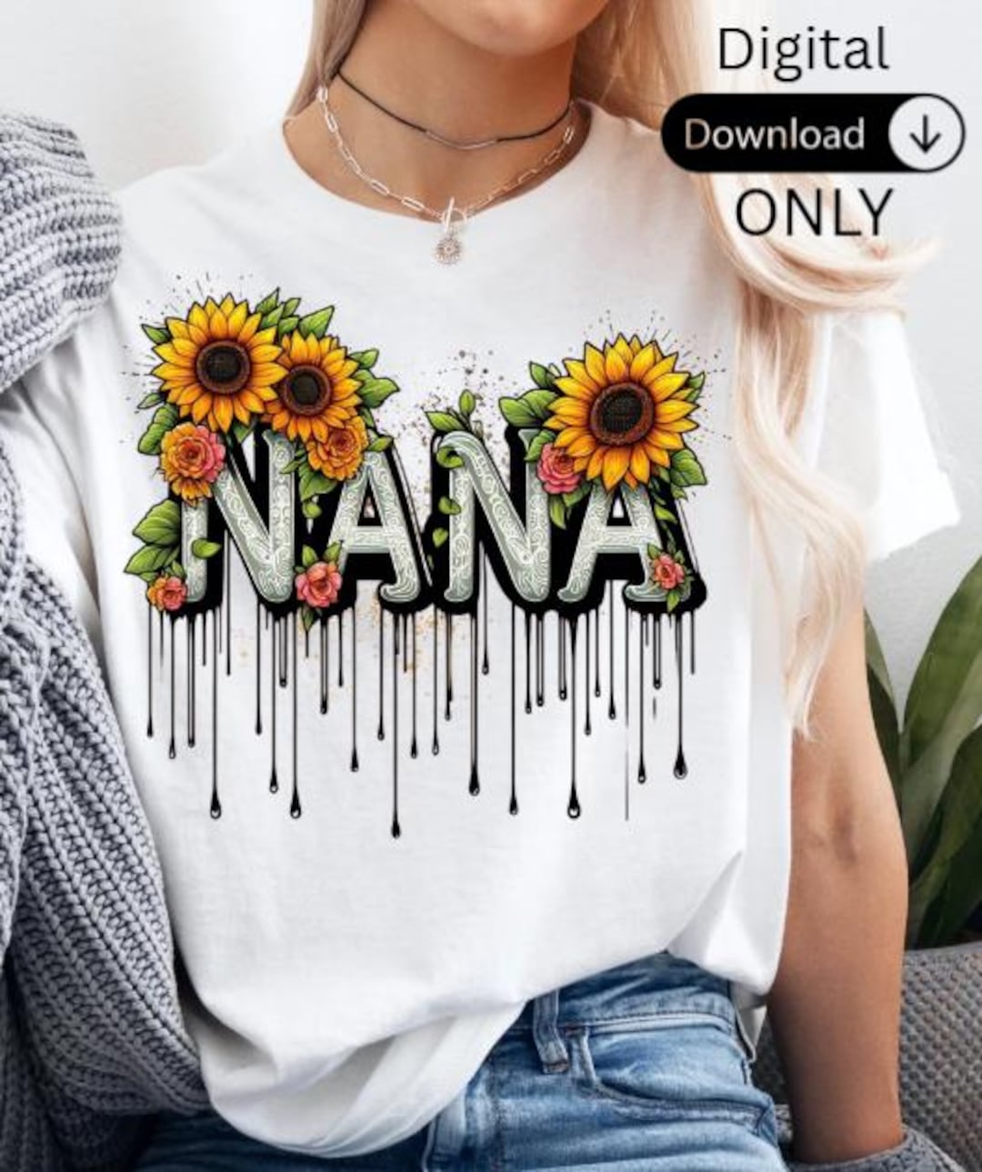 Nana Shirt Png. Mothers Day Png Nana Shirt Design, Png , Sublimation ...