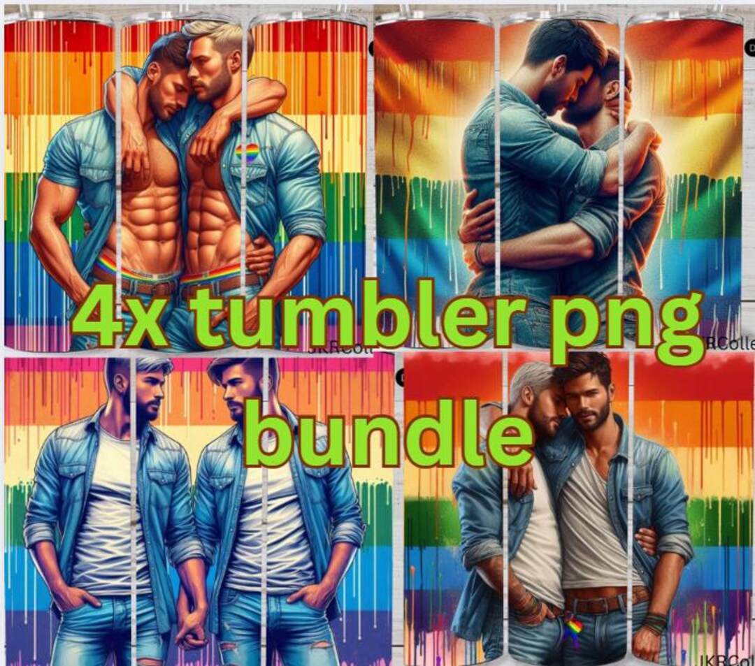 Gay Pride Wrap , Tattoo Guy Wrap , 20 OZ Tumbler Design, 20 Oz Tumbler ...
