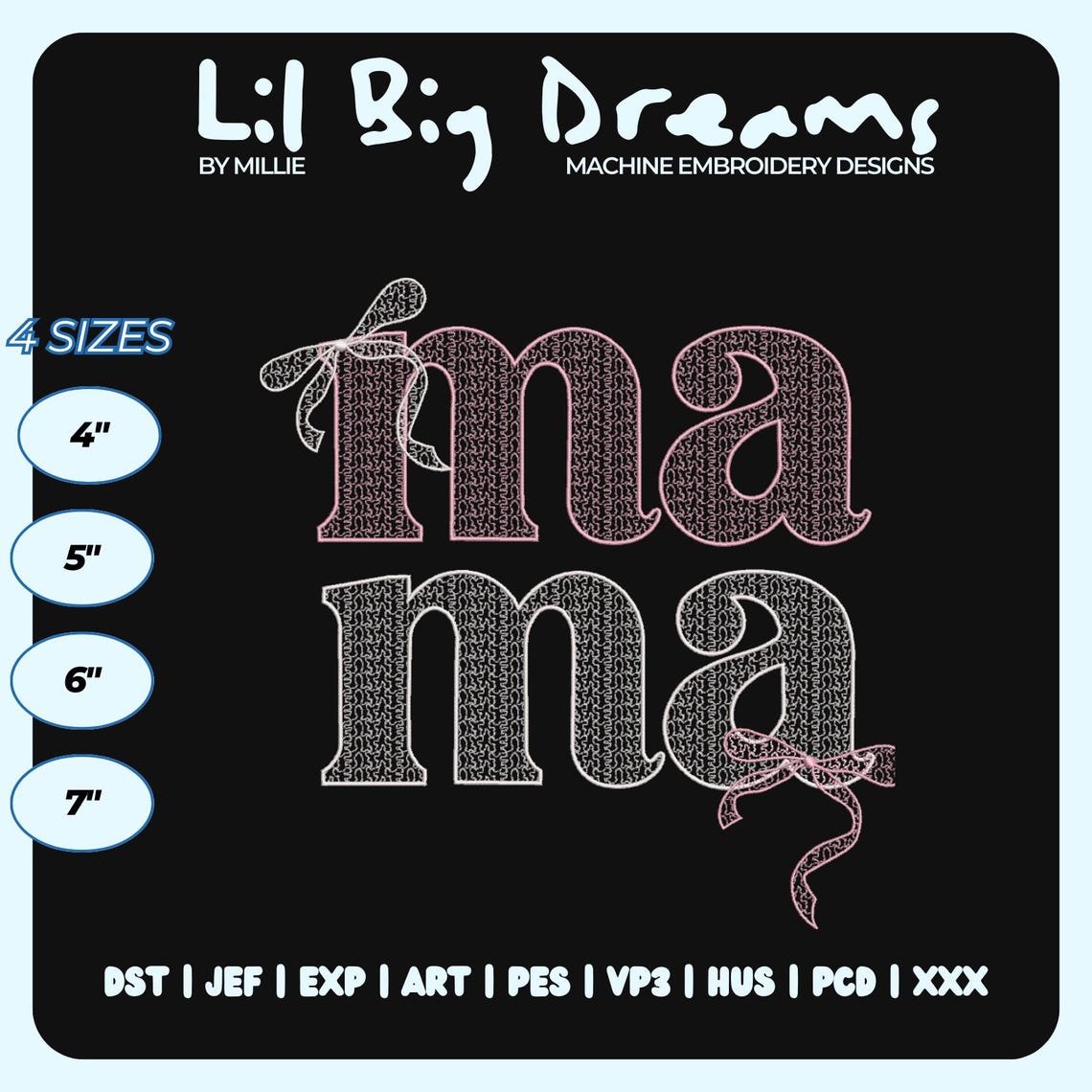 Coquette Mama Embroidery Design, Funny Feral Unhinged Mom Housewife ...