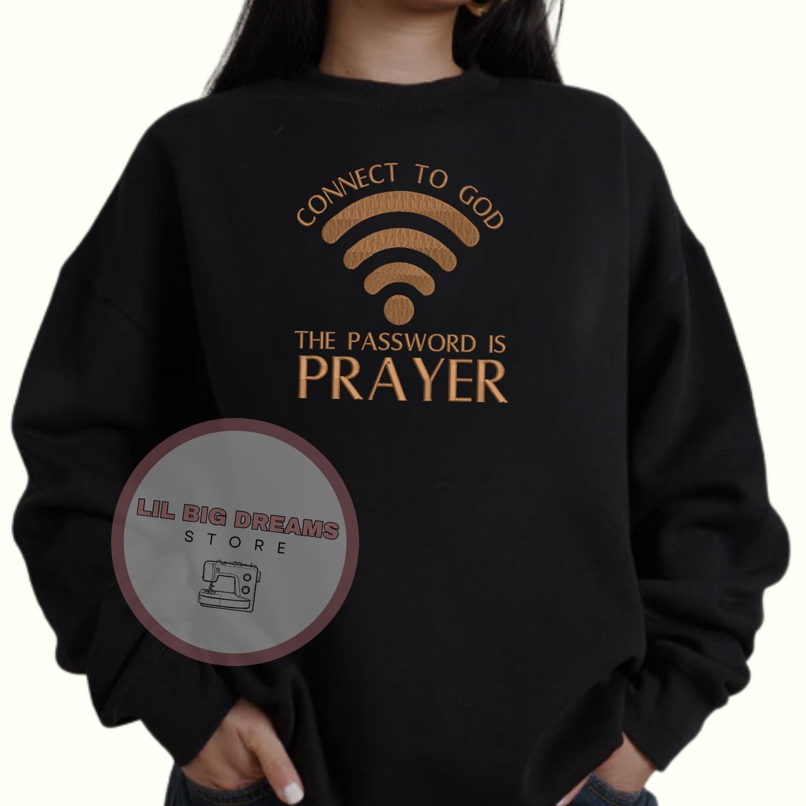 Connect to God the Password is Prayer Embroidery Design, Prayer ...