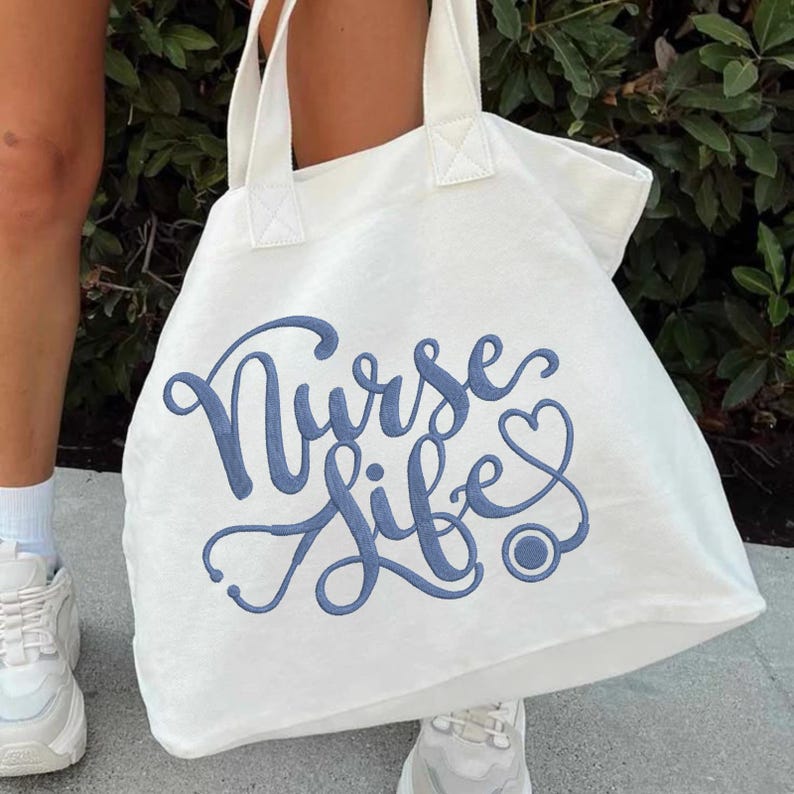 Nurse Life Embroidery Design, Nursing School Embroidery Design, Nursing ...