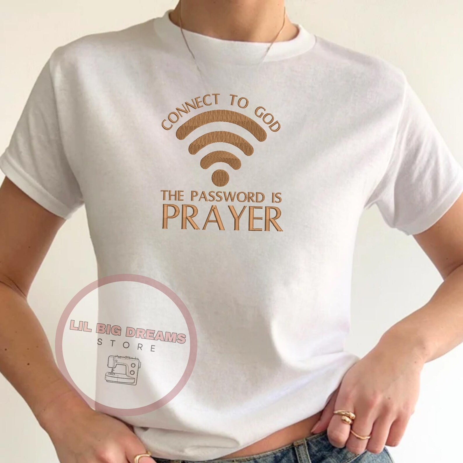 Connect to God the Password is Prayer Embroidery Design, Prayer ...