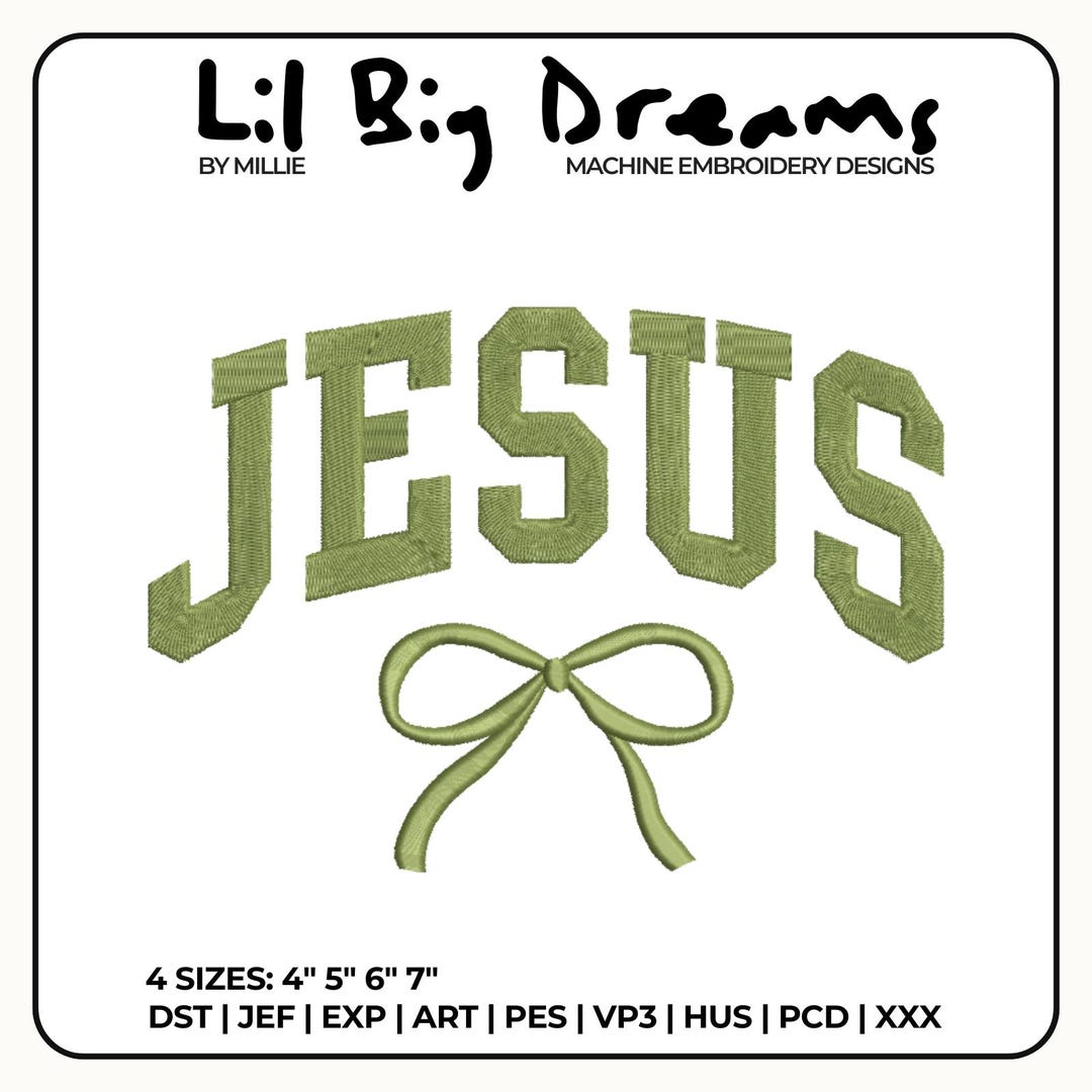 Jesus Embroidery Design, Boho Christian Embroidery Design, Christian ...