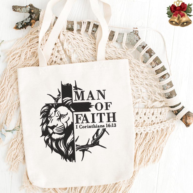 Man of Faith Embroidery Design, Christian Embroidery, DST PES File for ...