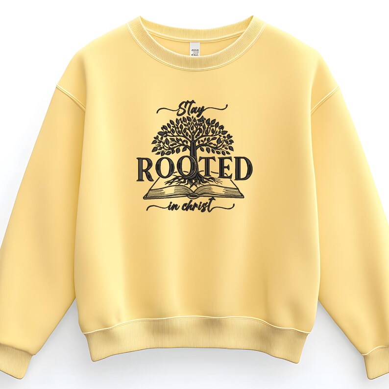 Stay Rooted in Christ Embroidery Design, Scripture Embroidery Design ...