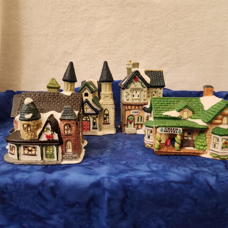 Christmas Village Mervyns - Etsy