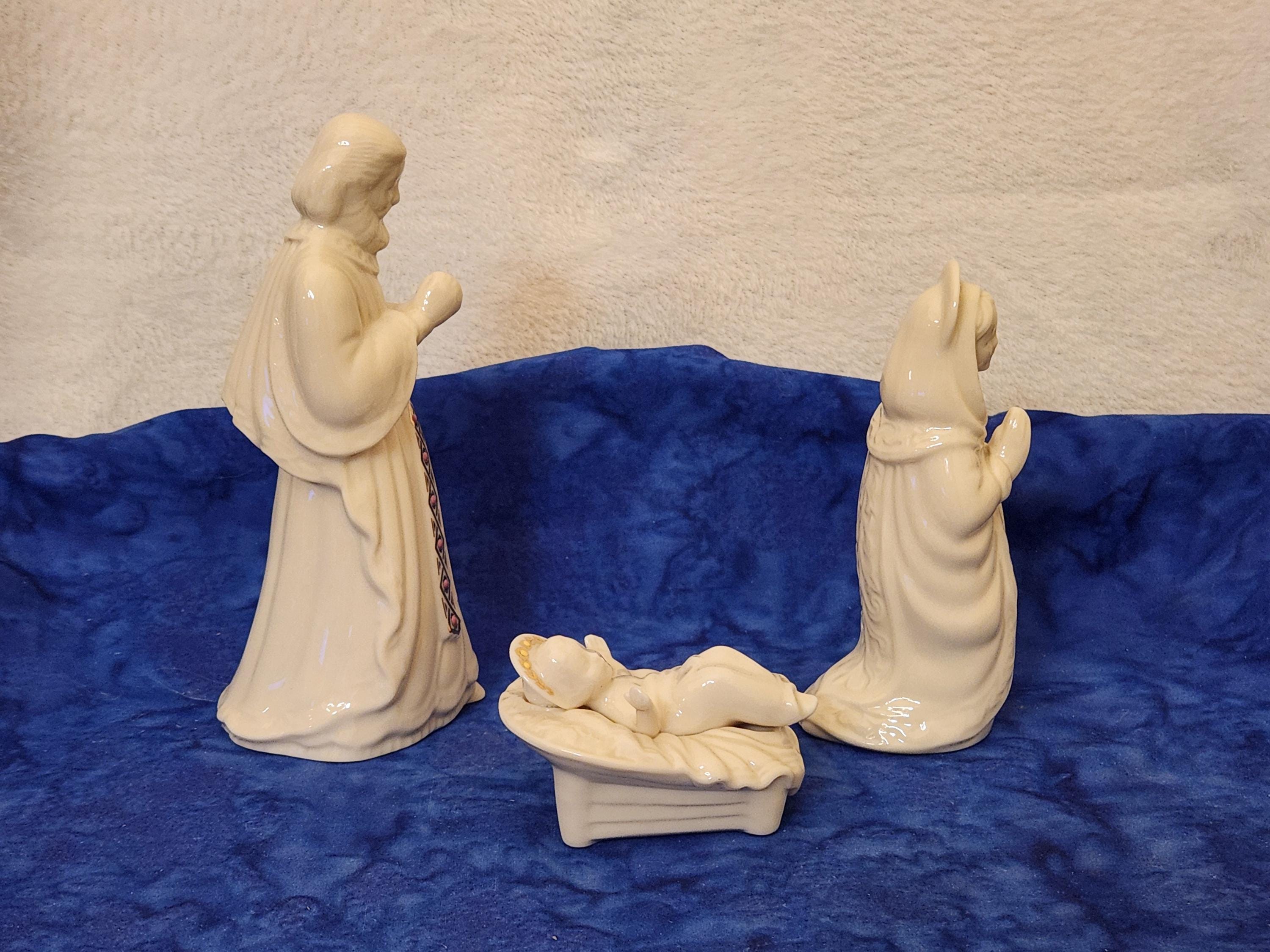 Lenox Jeweled Holy Family Nativity Set, Elegant Jeweled Holy Family ...