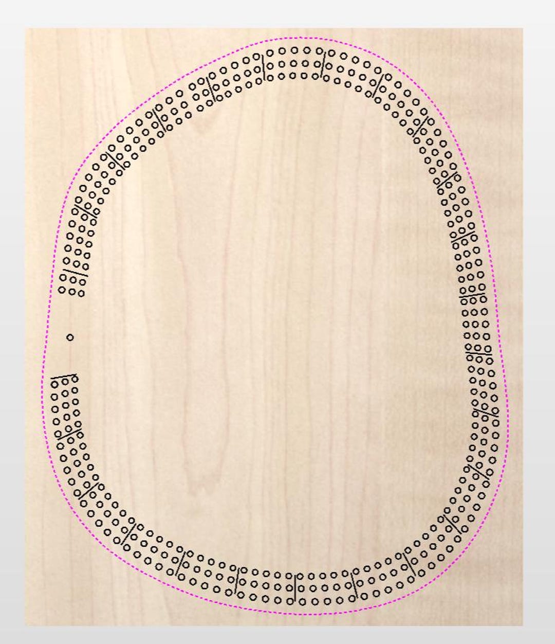 Cribbage Board SVG DXF 3 Row Retro Shape Digital Download - Etsy