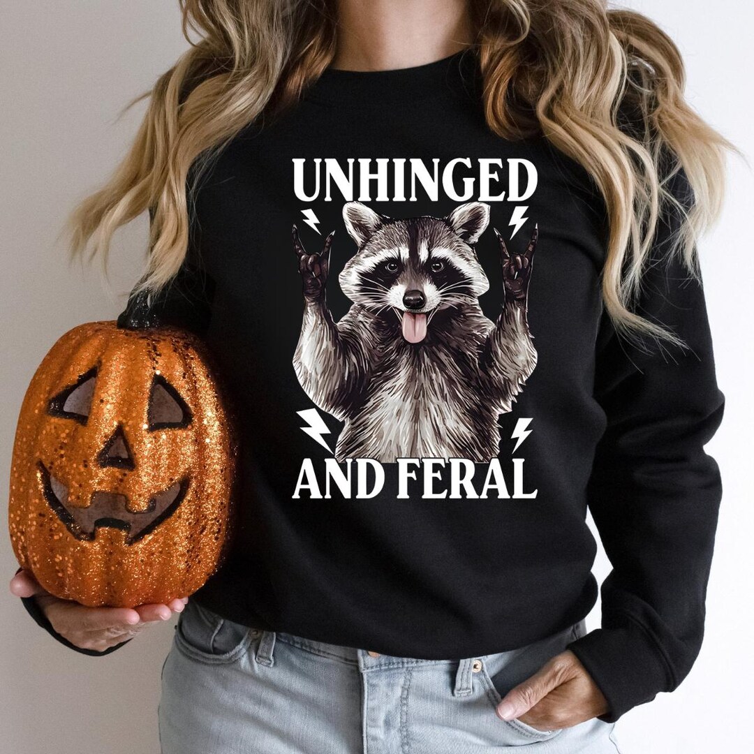 Unhinged and Feral Raccoon PNG | Funny Meme Digital Download | Vintage ...