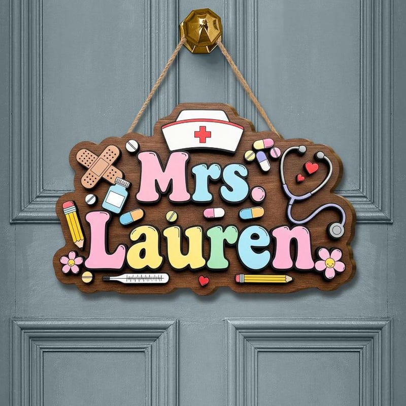 School Nurse Sign - Etsy