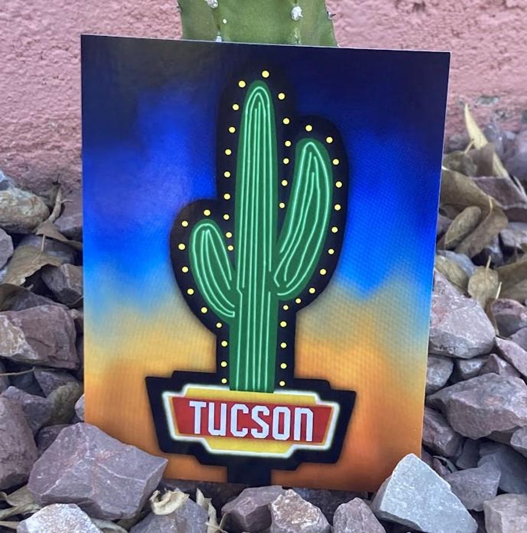 Tucson Cactus Print - Etsy