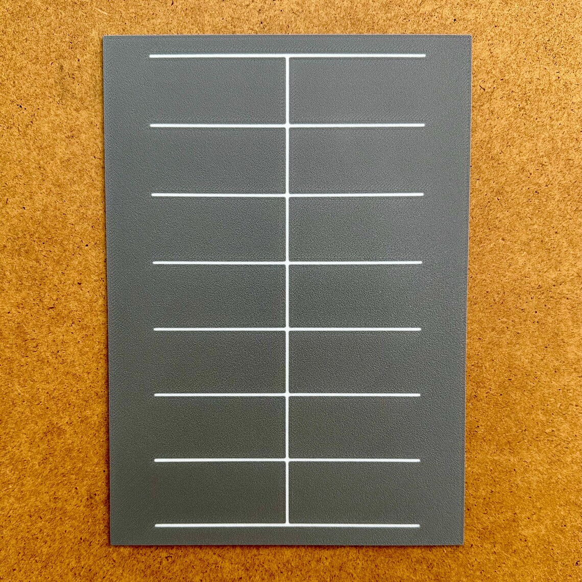 HO Scale Parking Lot Plate With 14 Center White Stalls 240 X 170 Mm ...