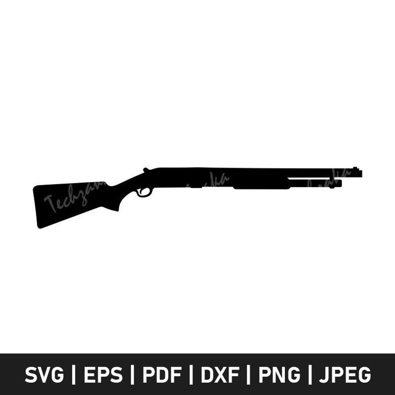Shotgun SVG | Shotgun Silhouette | Shotgun Vector | Hunting Gun SVG Cut ...
