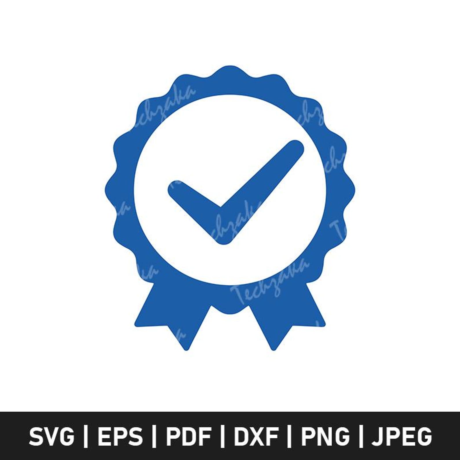 Blue Tick Badge SVG | Verified Badge Icon for Social Media | Checkmark ...