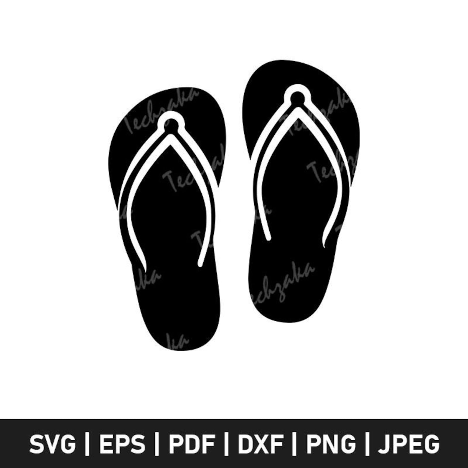 Summer Flip Flop Svg File, Flipflop Svg, Svg Flip Flop Silhouette,flip ...