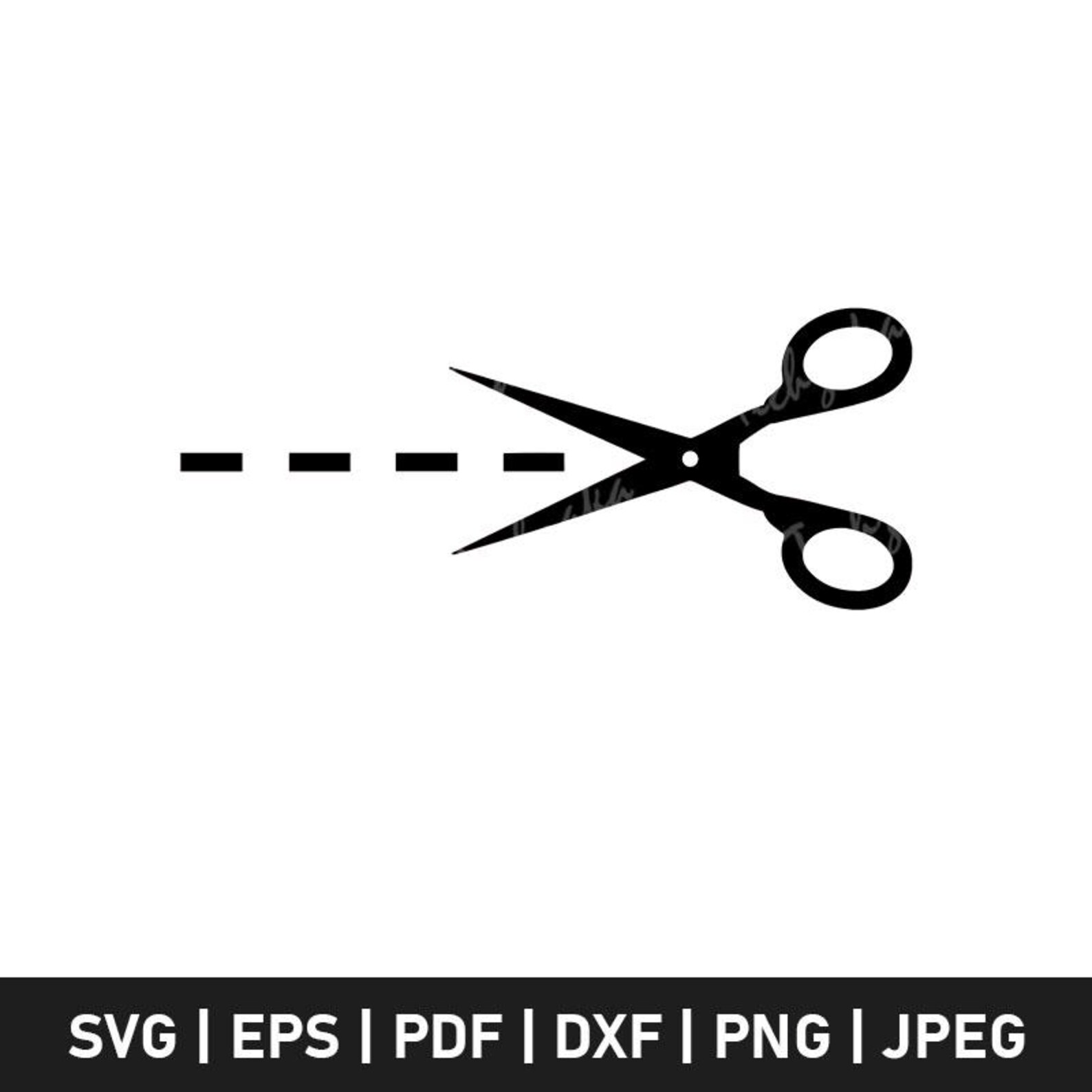 Cut Line With Scissors Svg, Scissors Clipart, Scissors Vector, Scissor ...