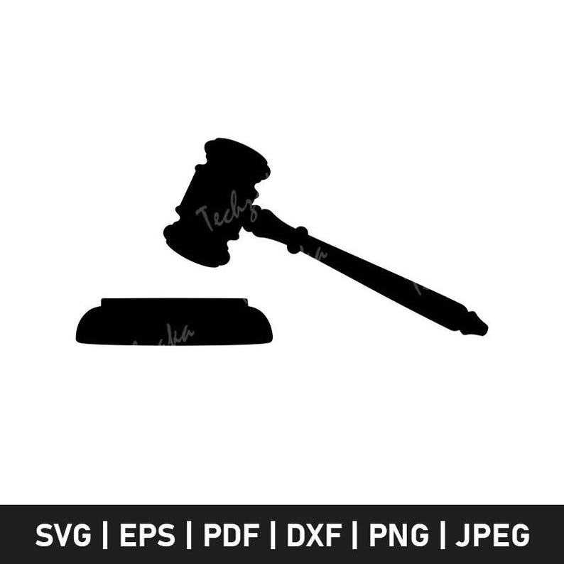Judge Gavel SVG File, Court Gavel Silhouette, Law Gavel PNG, Justice ...