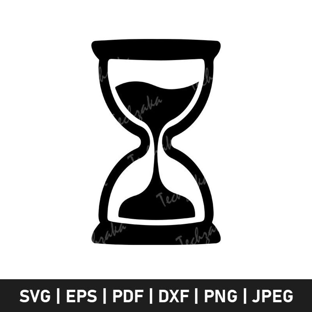 Hourglass Svg Files, Svg Hourglass Silhouette, Hourglass Png, Hourglass ...