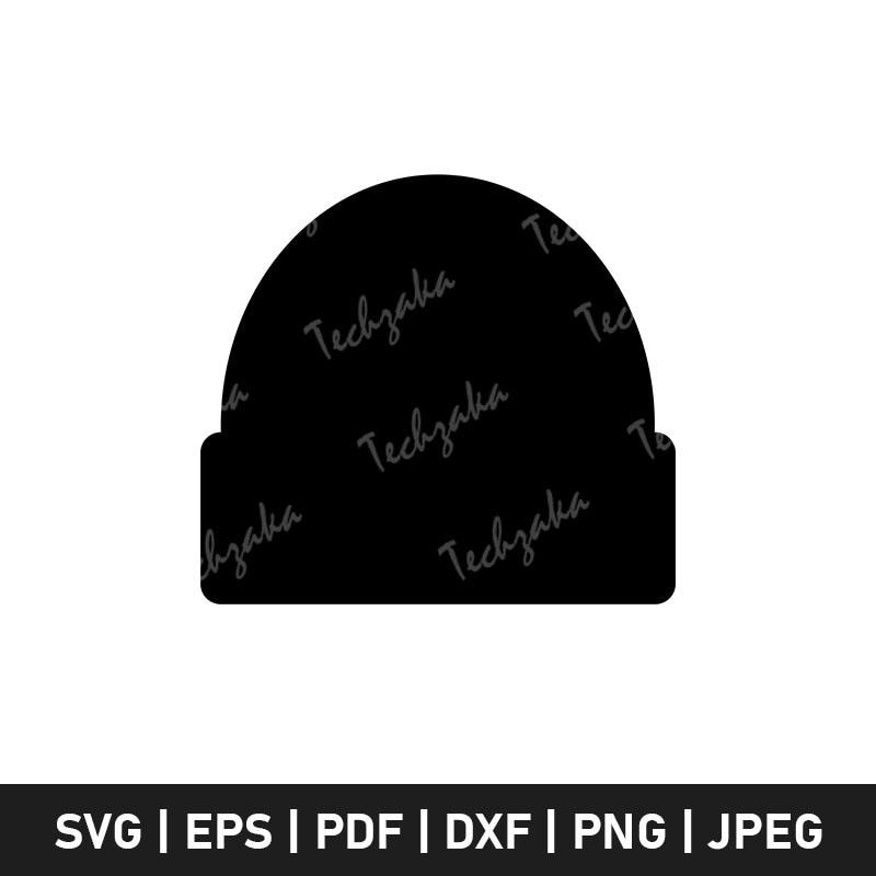 Beanie Hat Svg File, Beanie Silhouette, Beanie Png, Knitted Hat Clipart ...