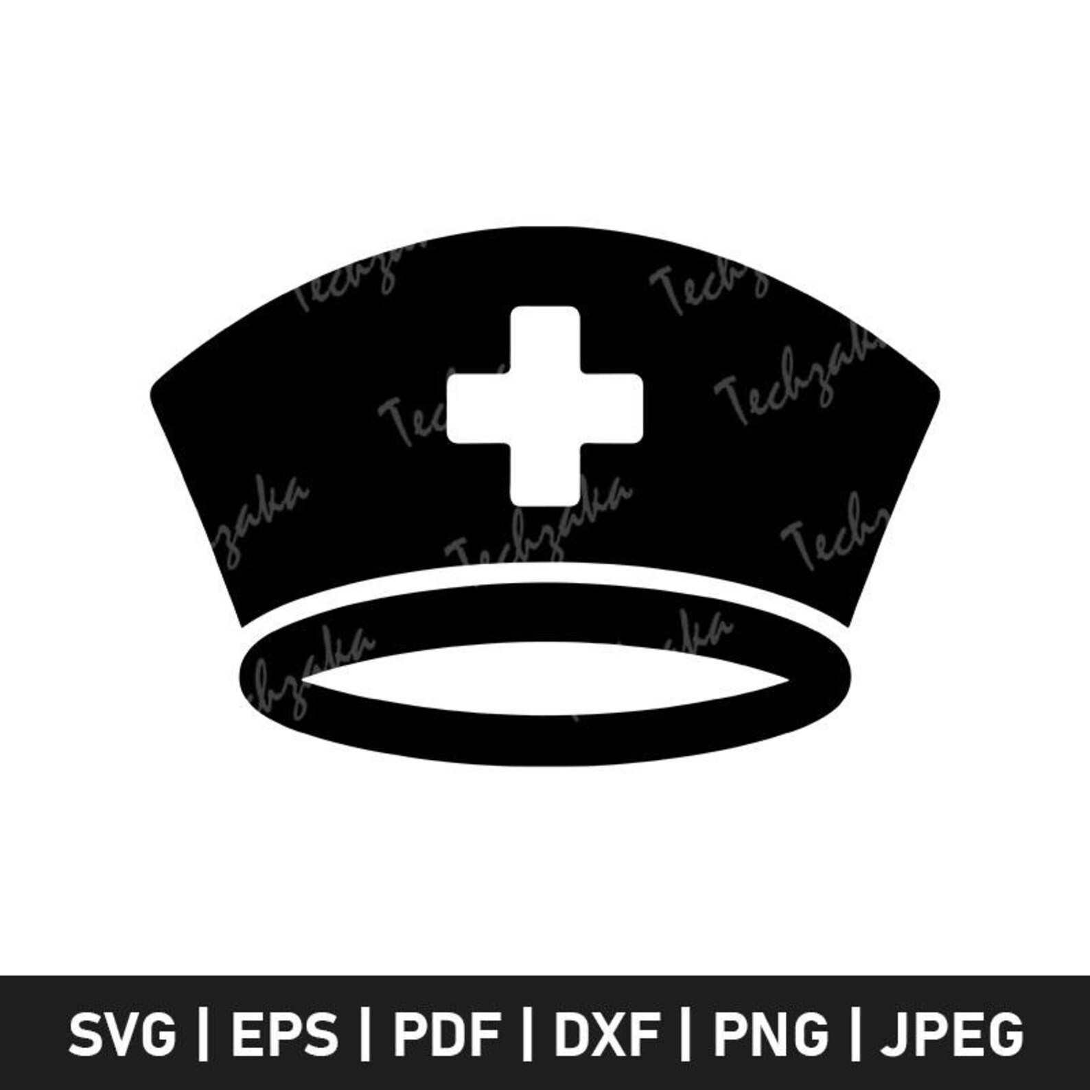 Nurse Hat SVG | Nurse Cap PNG | Nurse Life SVG | Nursing Clipart for ...