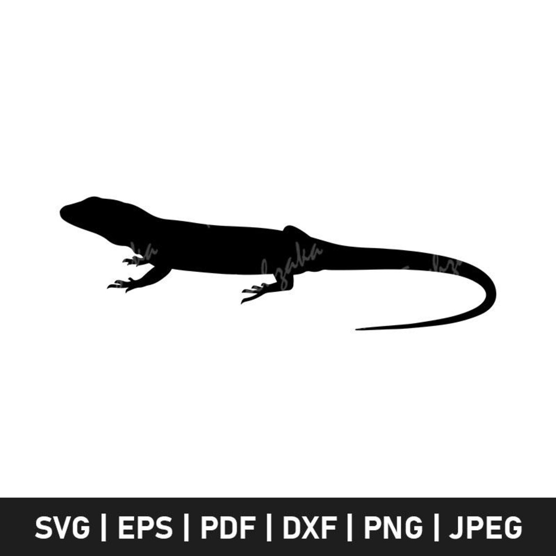 Sand Lizard SVG File | Lizard Silhouette | Lizard Clipart | Desert ...