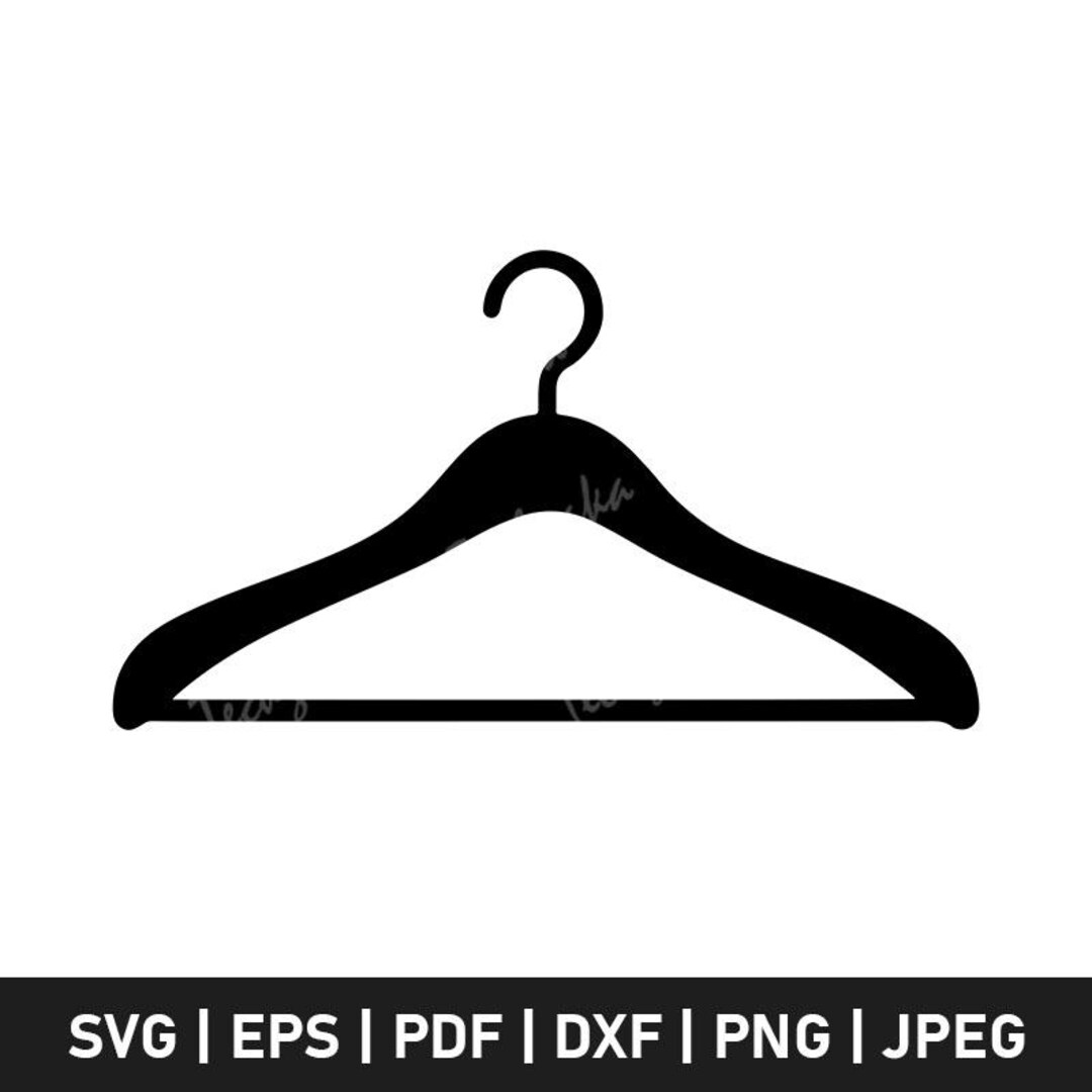 Clothes Hanger Svg File, Clothes Hanger Png, Wooden Hanger Svg, Hanger ...