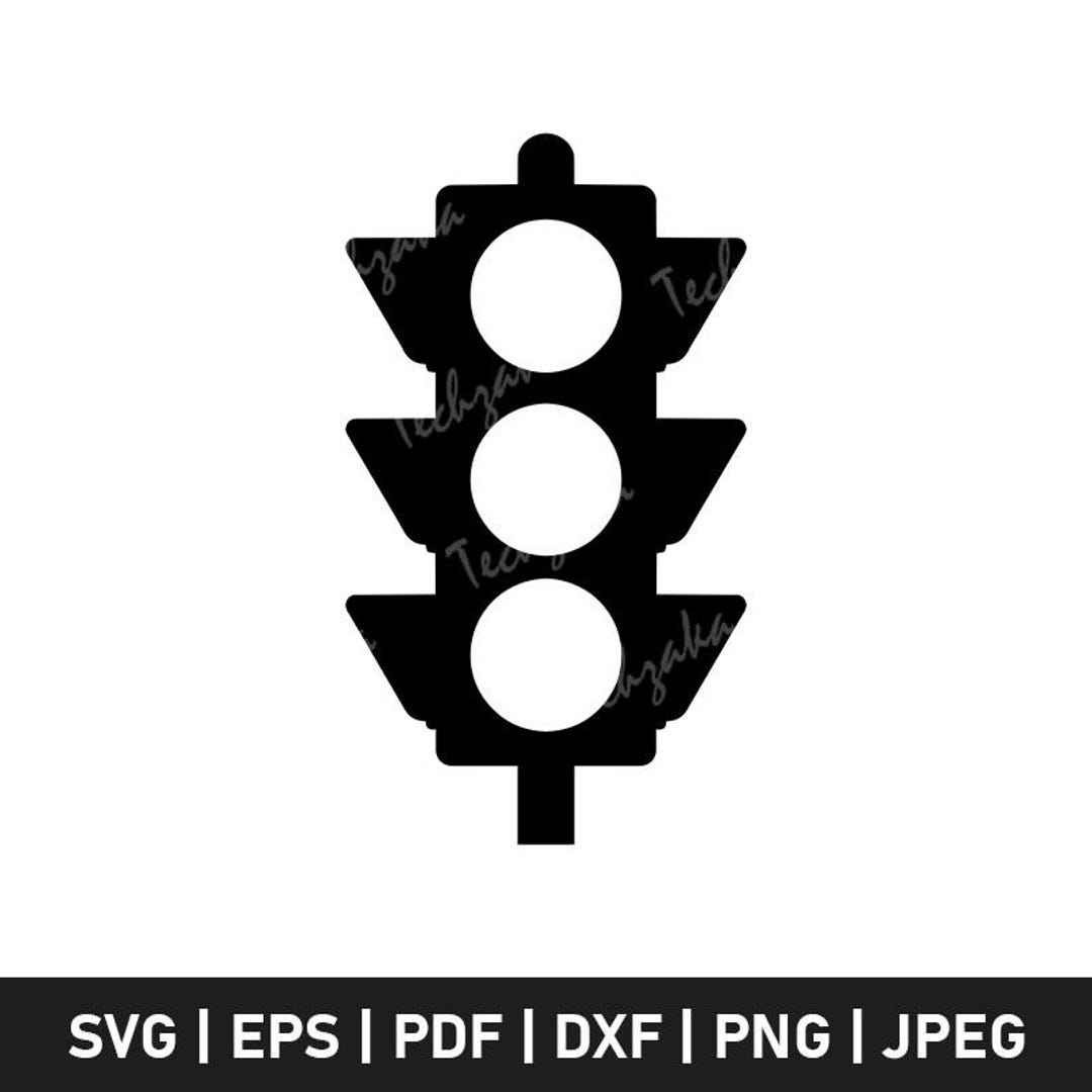 Traffic Light Svg, Traffic Light Silhouette, Stoplight Clipart Png, Red ...