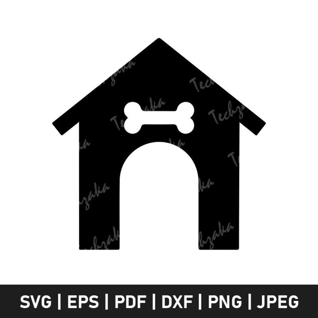 Dog House Svg File | Dog House Clipart Png Dxf | Dog House Cricut | Pet ...