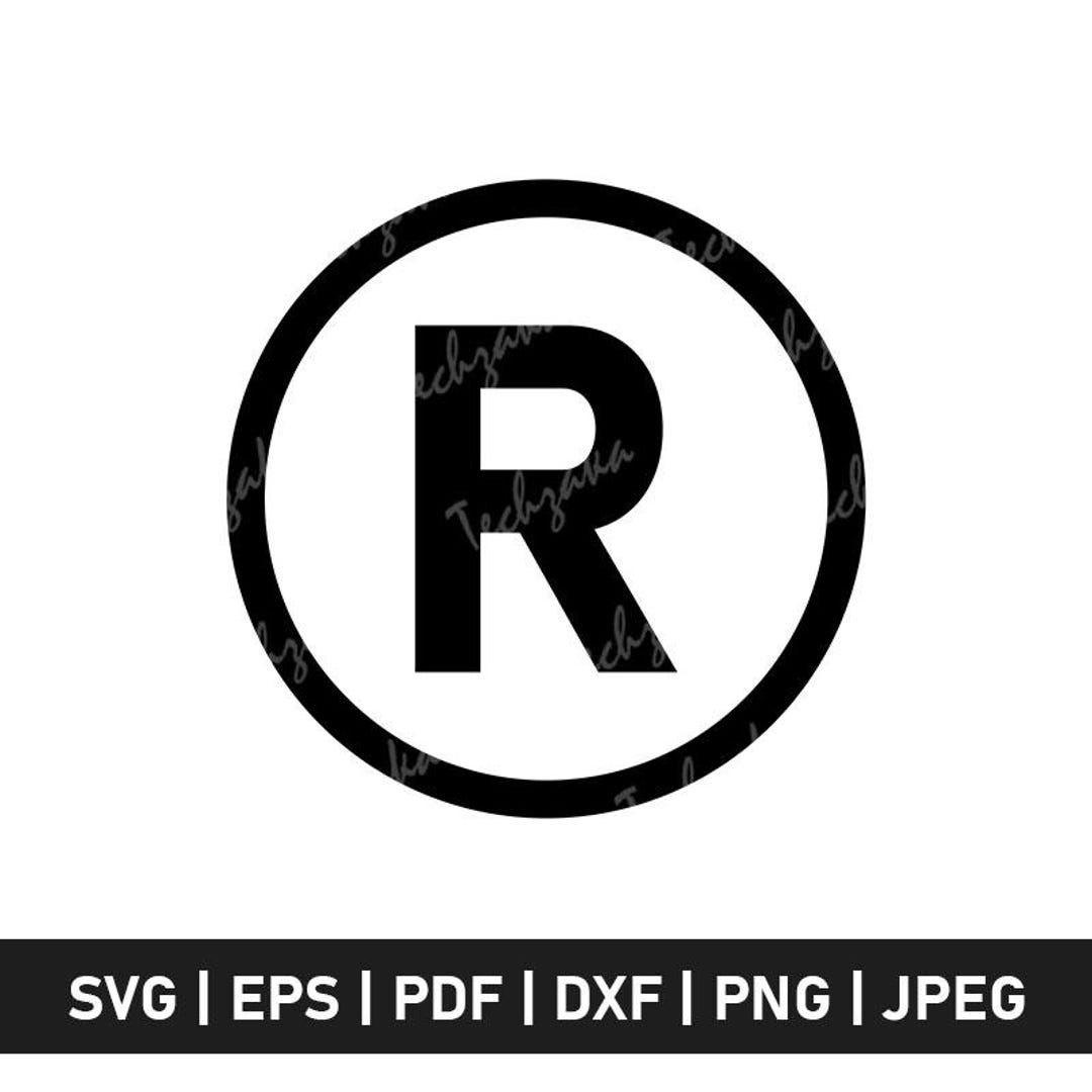 Registered Trademark Symbol Svg File, Silhouette, Png, Cricut, Laser ...