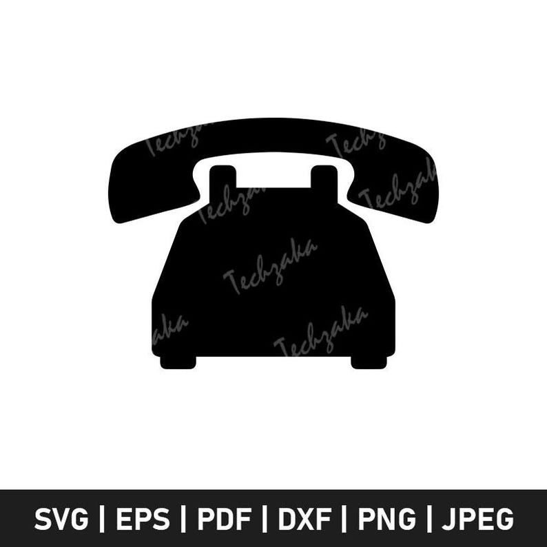 Old Telephone Svg | Vintage Rotary Phone Clipart Png Eps | Retro ...
