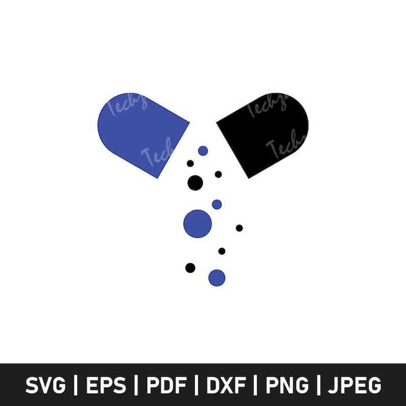 Open Capsule Svg File, Medicine Capsule Svg, Pill Clipart, Pharmacy Svg ...